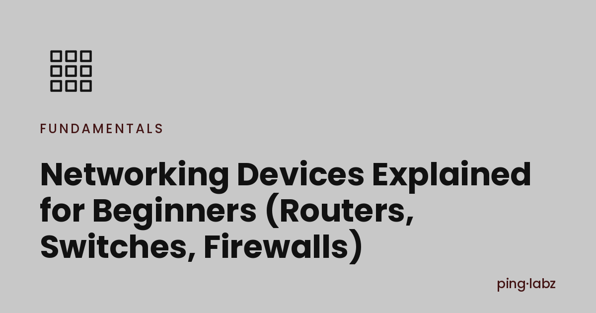Router vs Switch vs Firewall – Networking Guide